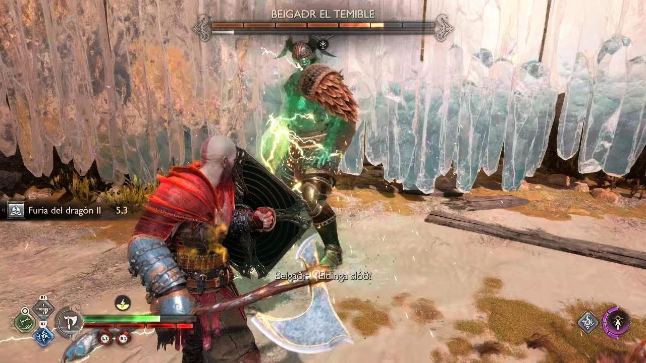 God of War Ragnarök Beigard el temible - YouTube