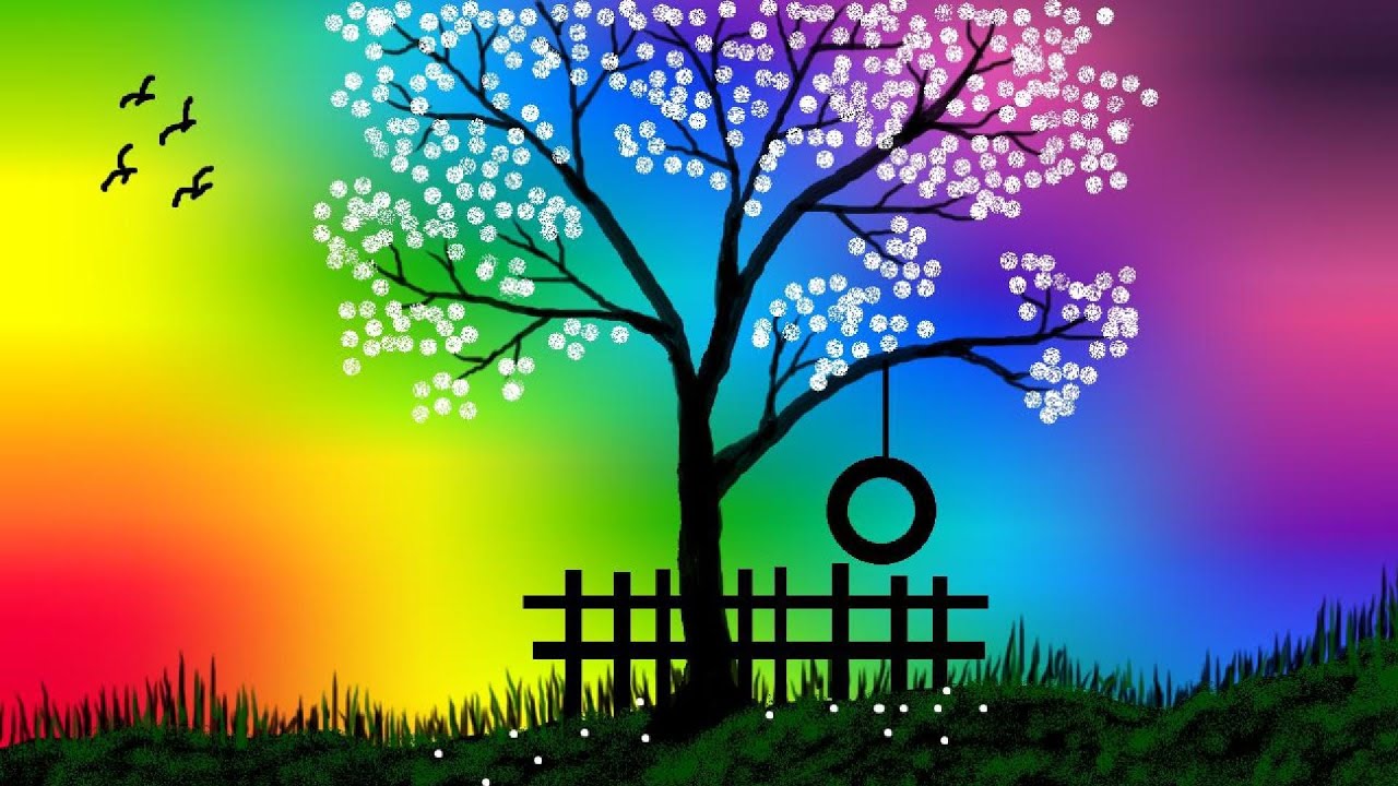 MS paint drawing tutorial easy step by step | How to draw on computer ...