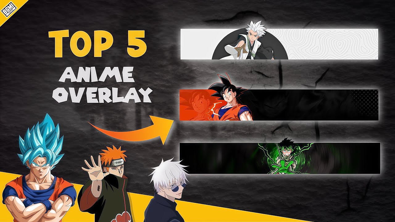 TOP 5 BEST 😍 OVERLAY | FREE ANIME STREAM OVERLAYS PACK 🔥 - YouTube