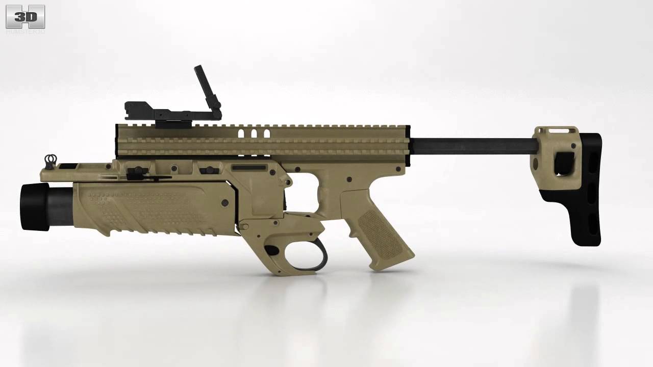 FN Scar MK13 EGLM 3D model by 3DModels.org - YouTube