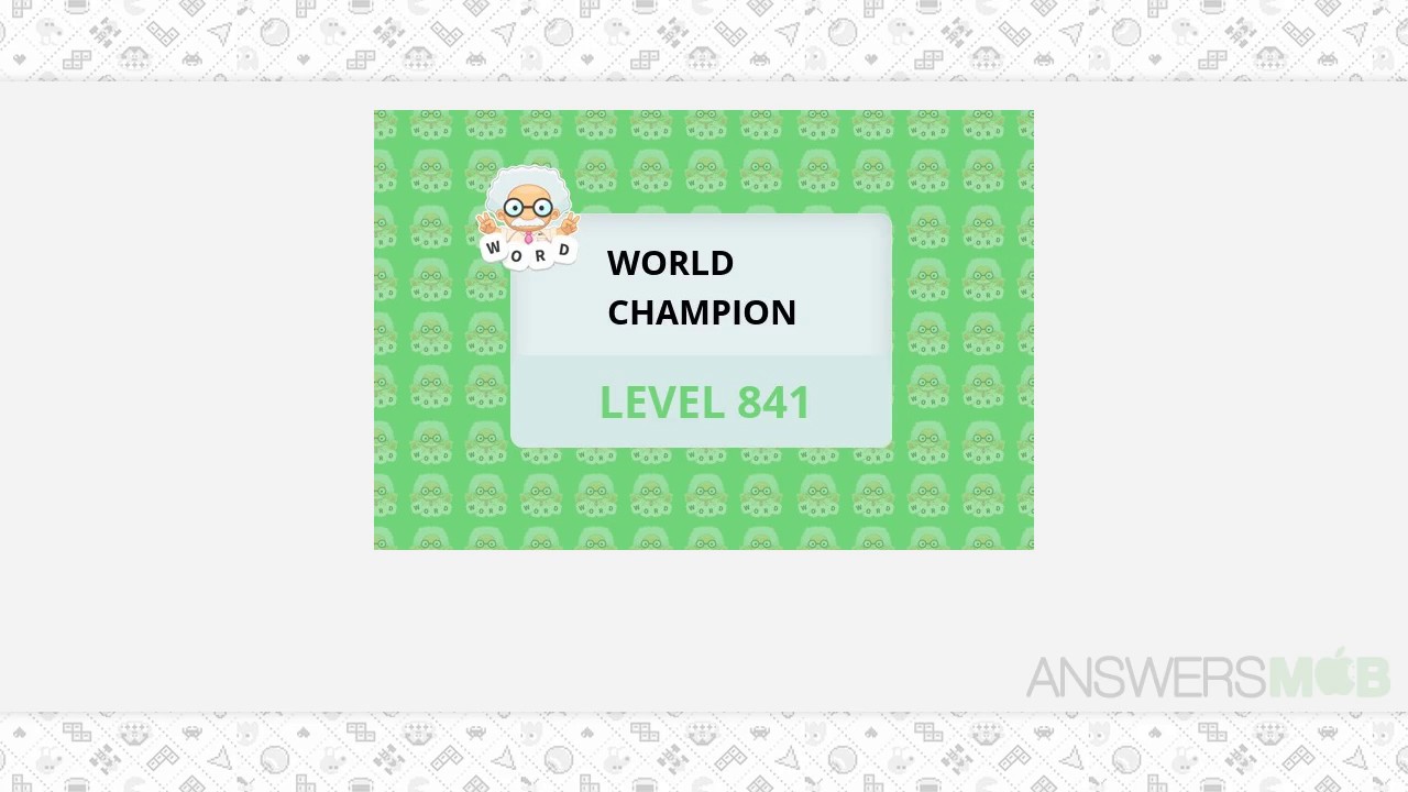 WordWhizzle Search World Champion Level 841 Answer - AnswersMob.com ...