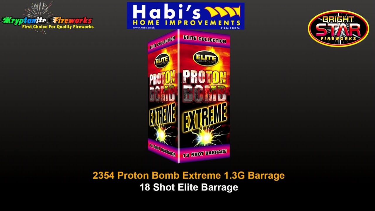 PROTON BOMB EXTREME 16 SHOT (1.3G)-2354 | Kryptonite Fireworks - YouTube