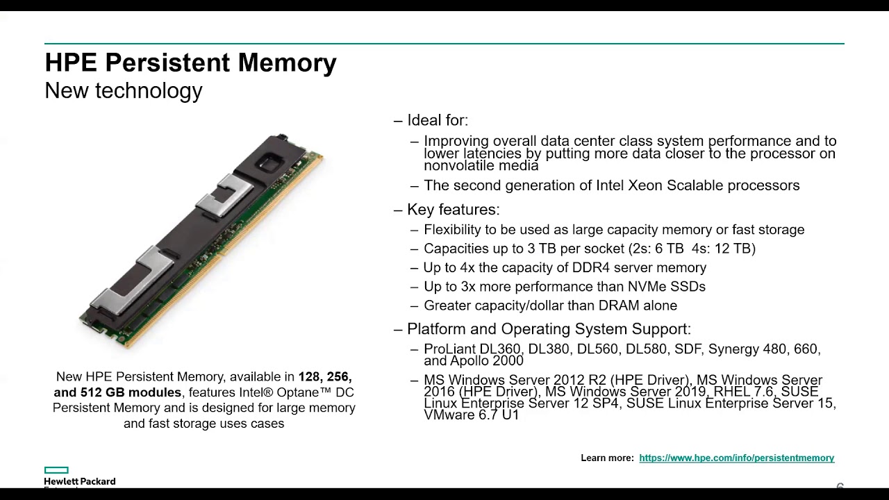 Intel Optane DC Persistent Memory - YouTube