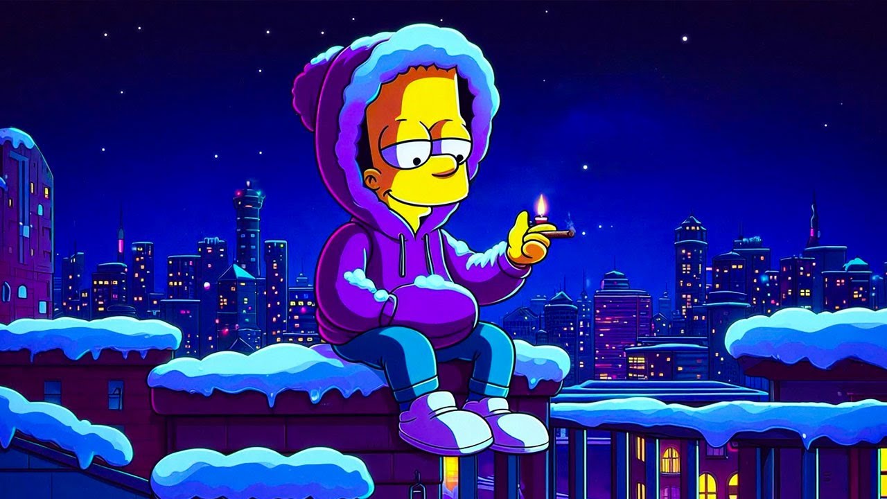 Smoke & Snow Chill 🚬 | Lofi hip hop mix ~ Stress Relief, Relaxing Music ...