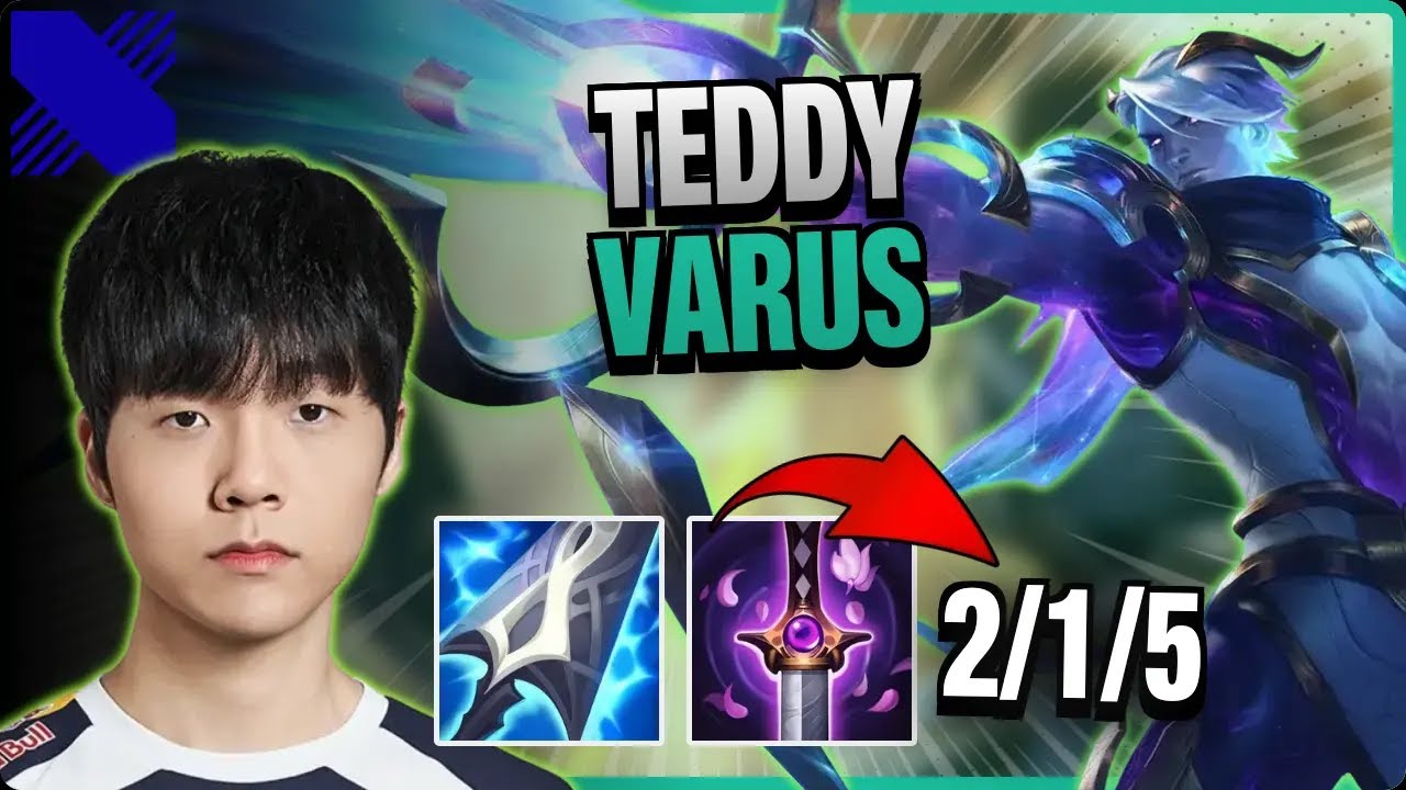 DRX Teddy BOTTOM Varus vs Kog'Maw | 15.6 - YouTube