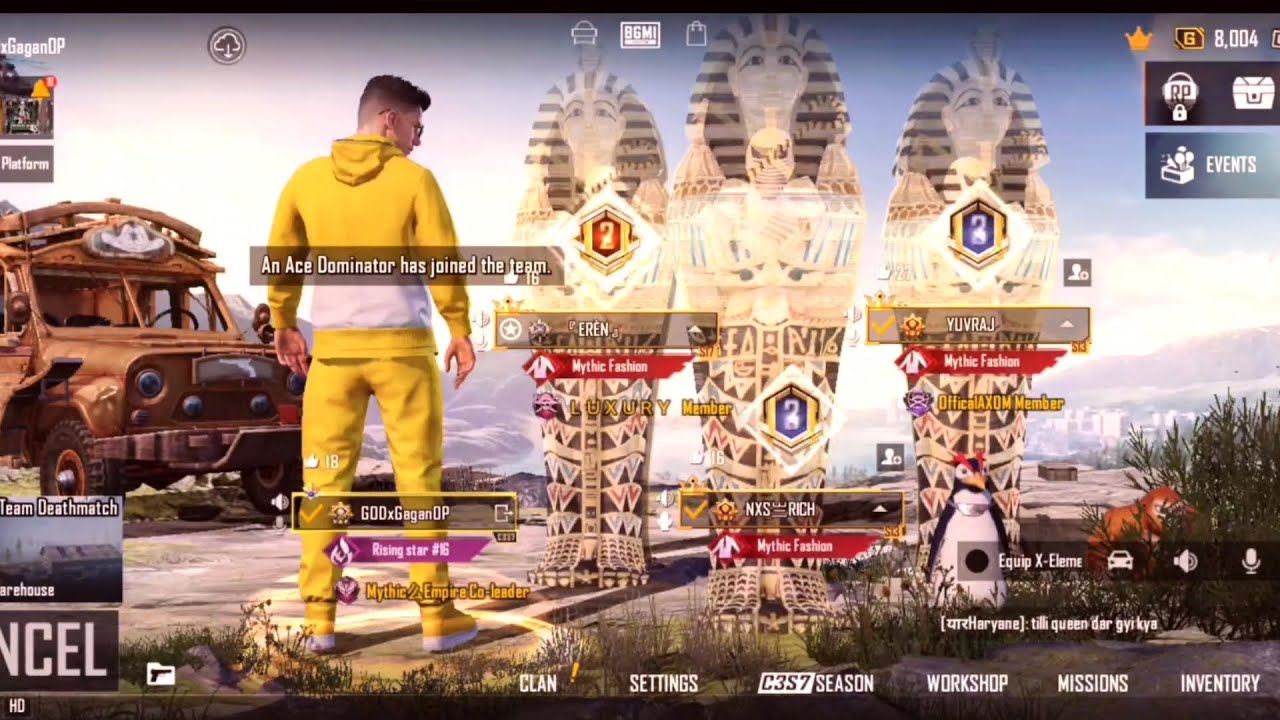 LOBBY VIDEO WITH 3 PHARAOH X SUIT | PUBG MOBILE | LOBBY EDIT VIDEO # ...