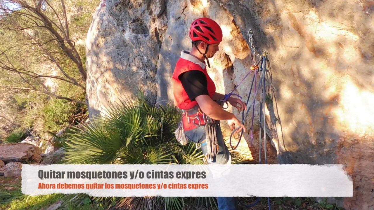 Tutorial básico escalada: Desmontar / limpiar una reunión de escalada ...