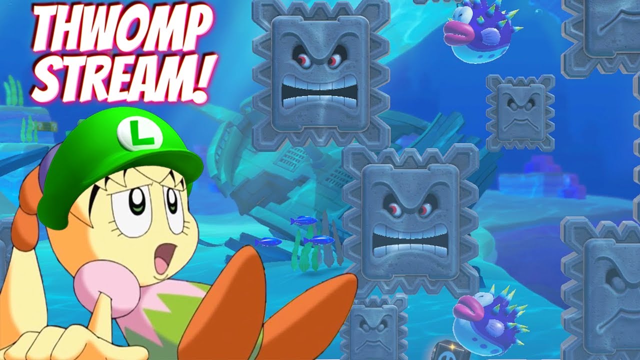 Let's play Mario Maker 2 Thwomp Stream!? #103 - YouTube