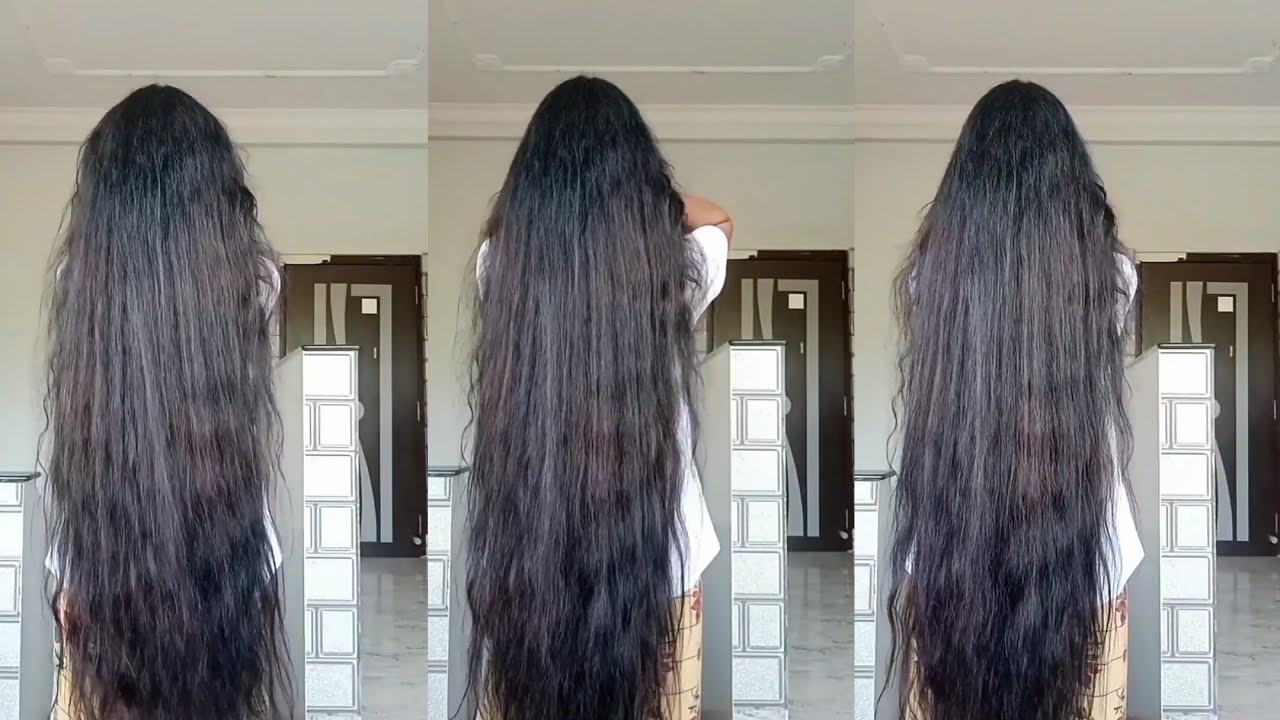 Beautiful #kneelengthhair bengali girl's hairplay | knee length long ...