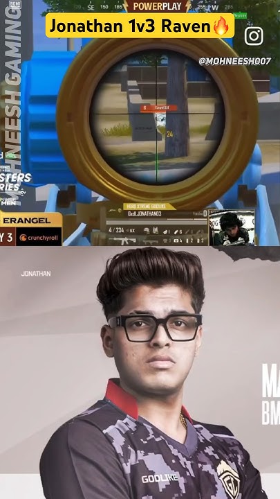 TEAM GODLIKE VS RAVEN ESPORTS😍JONATHAN 1v3 CLUTCH WITH RAVEN🥵CLUTCH OR WOTT😱#godlike #raven # ...