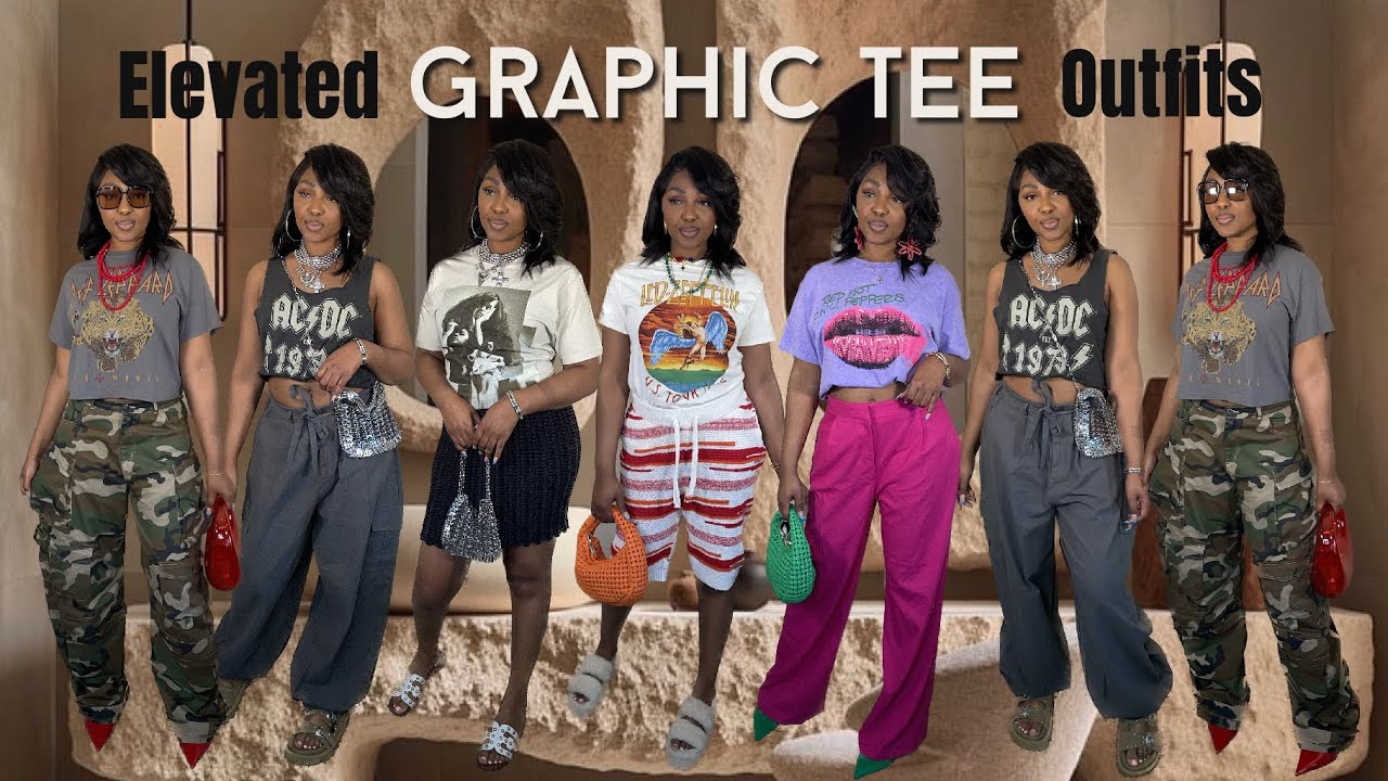 How to | Style Graphic Tees | Elevated Outfits - YouTube