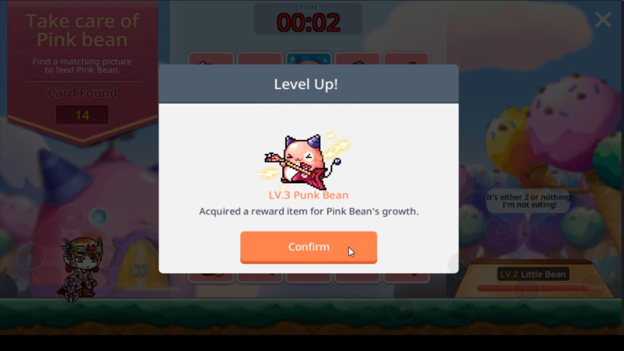 MapleStory M [Take Care of Pink Bean Event] Level 2 Little Bean ...
