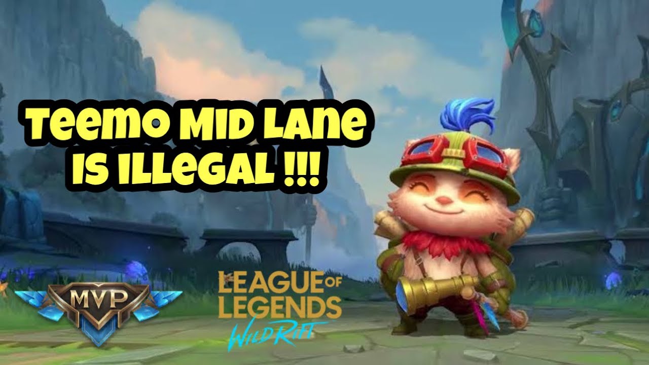 Wild Rift: Teemo Mid Lane is illegal !!! League of Legends Alph WR ...