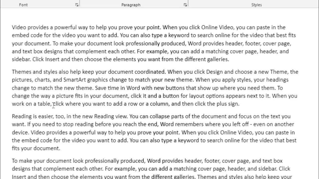 how to add text in word | how to use rand formula in word - YouTube
