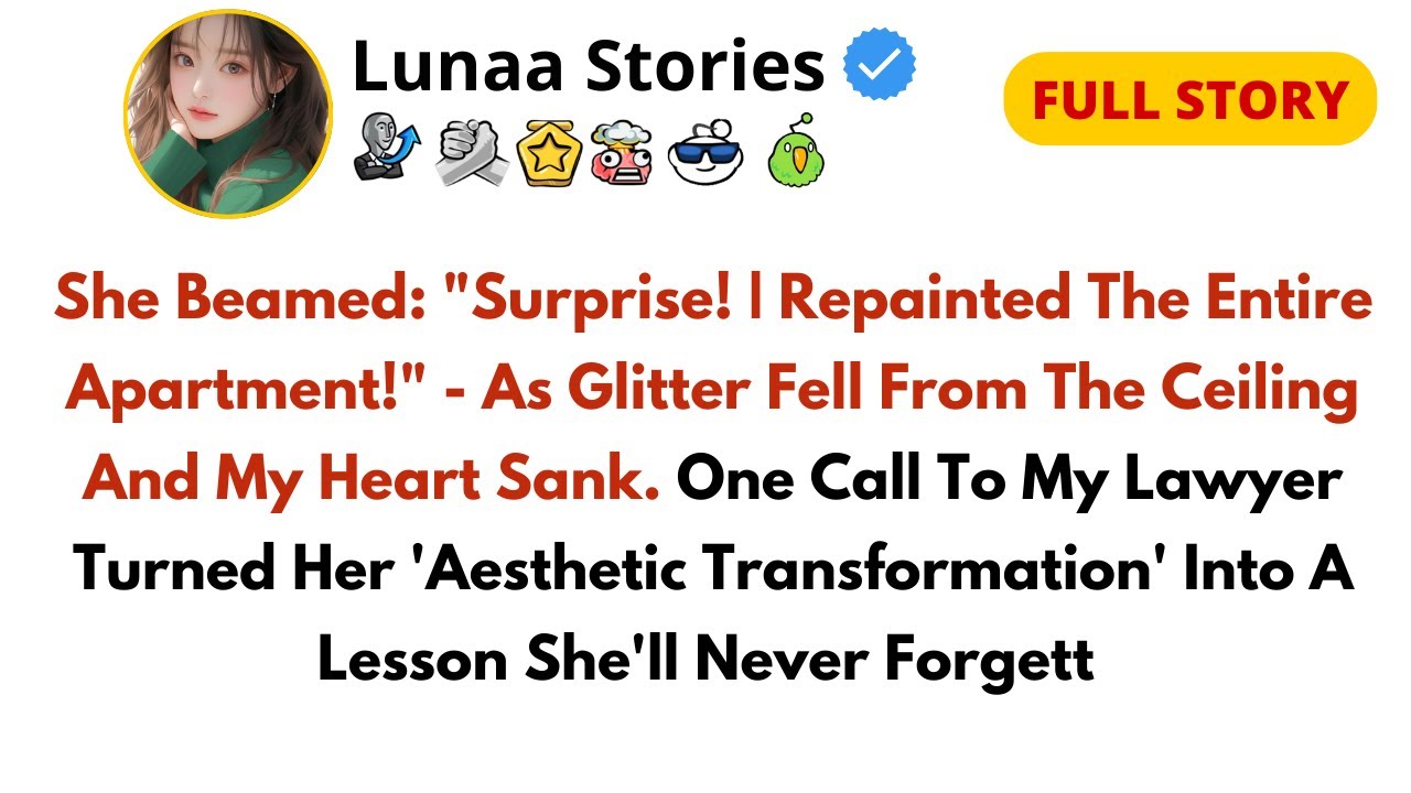 She Beamed: “Surprise! I Repainted The Entire Apartment!” — As Glitter ...