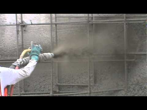 Nozzling Technique - spray concrete - YouTube