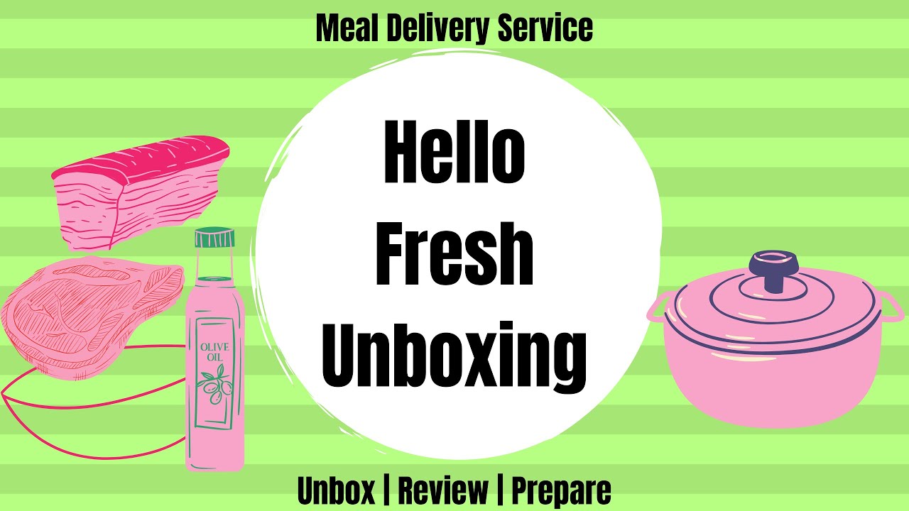 Hello Fresh Unboxing | Meal Delivery Service - YouTube