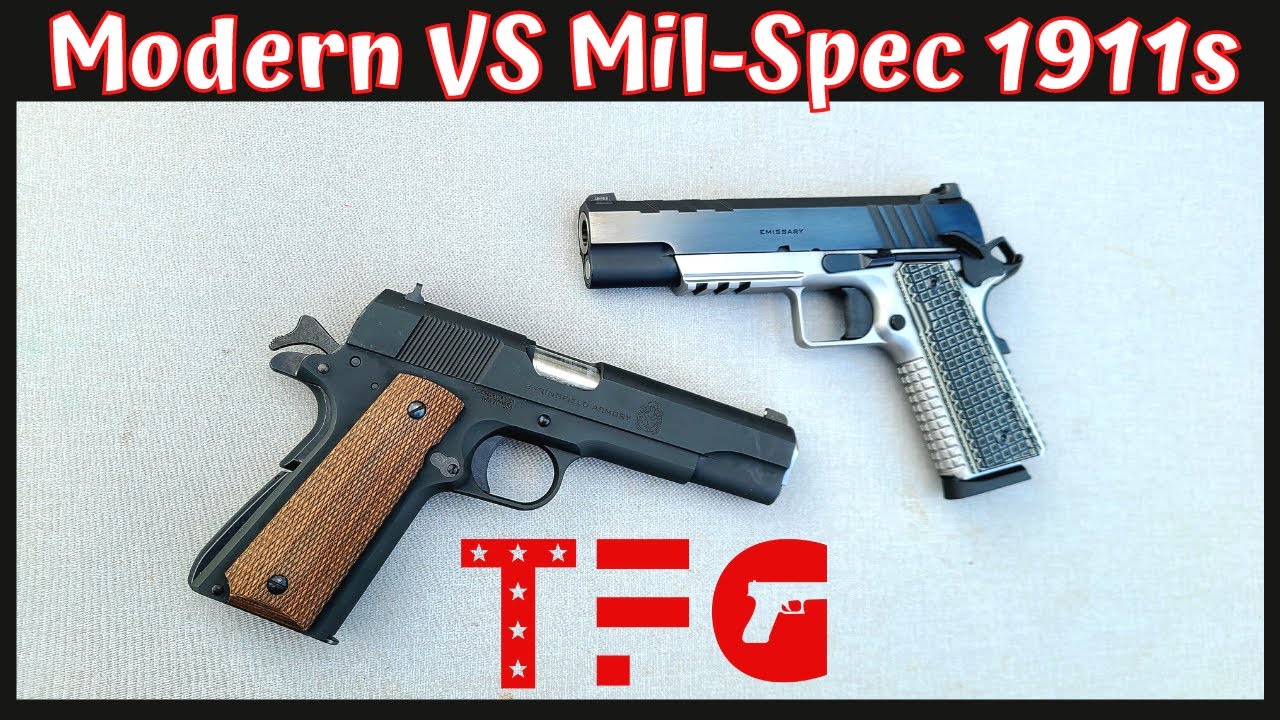 Springfield Emissary VS Springfield Mil-Spec 1911 - TheFirearmGuy - YouTube