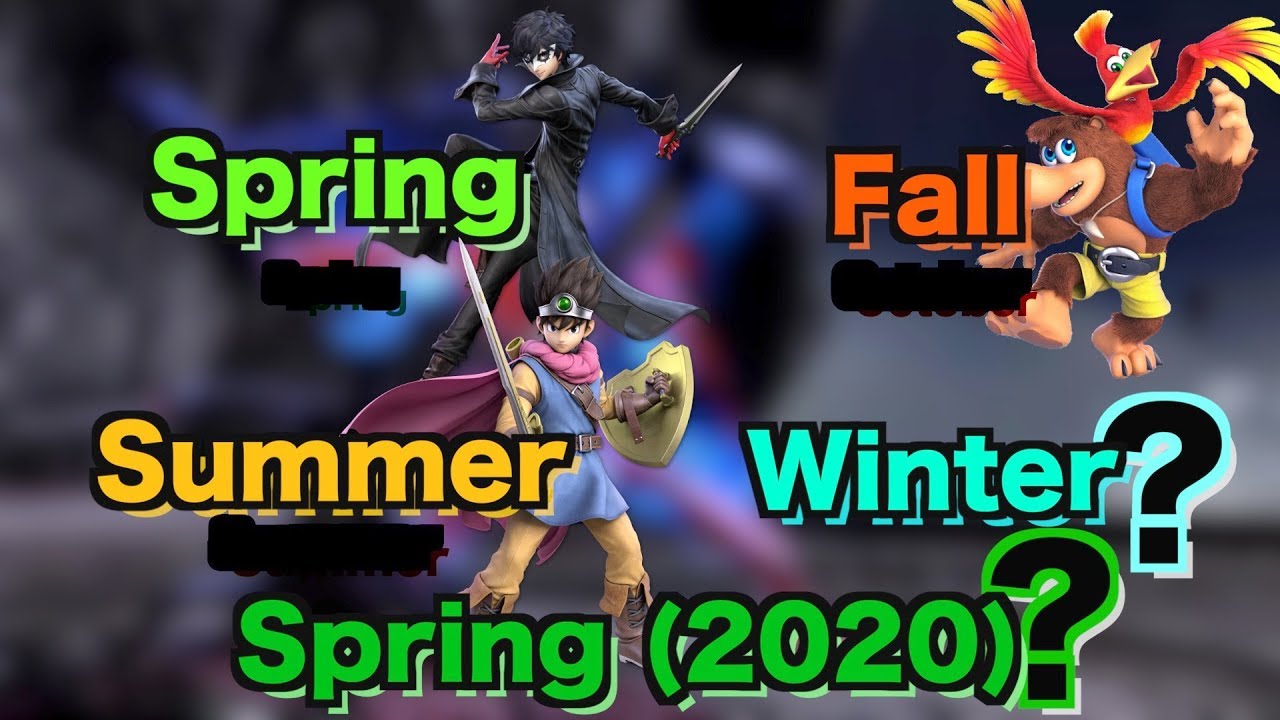 Release Dates For The Fighter Pass (Smash Ultimate) - YouTube