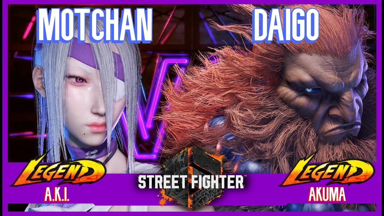 SF6 Match ♦ MOTCHAN (A.K.I.) 🆚 DAIGO (Akuma) ♦ High level matches - YouTube