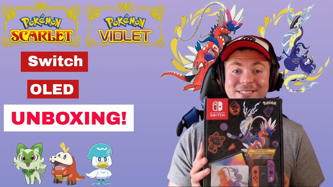 Pokemon Scarlet and Violet Switch OLED Unboxing! - YouTube