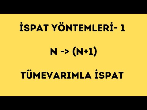 İspat Teknikleri No.1 - Tümevarımla İspat Tekniği