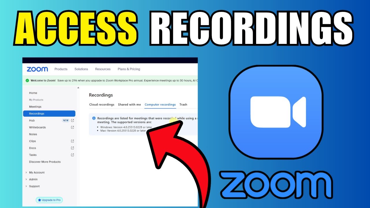 How To Access Recordings in Zoom - Complete Guide - YouTube