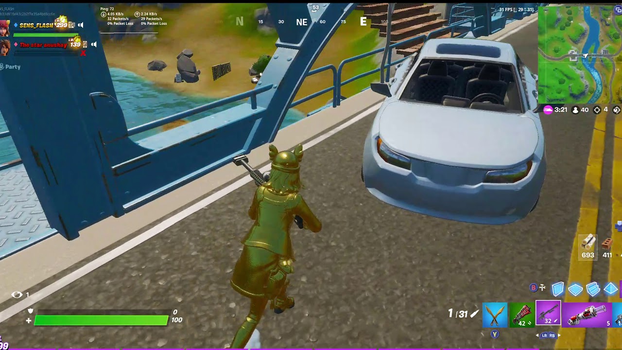 game play of getting all golden sky and golden peely - YouTube
