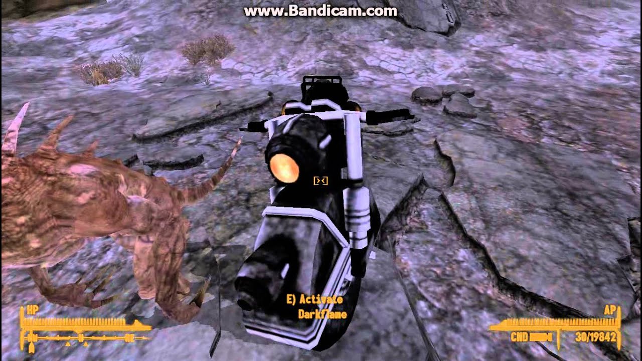 Fallout New Vegas motorcycle mod - YouTube