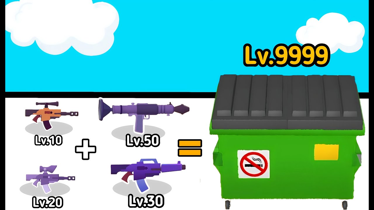 Merge Guns 3D : Gun Evolution in Max Level ⭐ Merge Simulator Battles ...