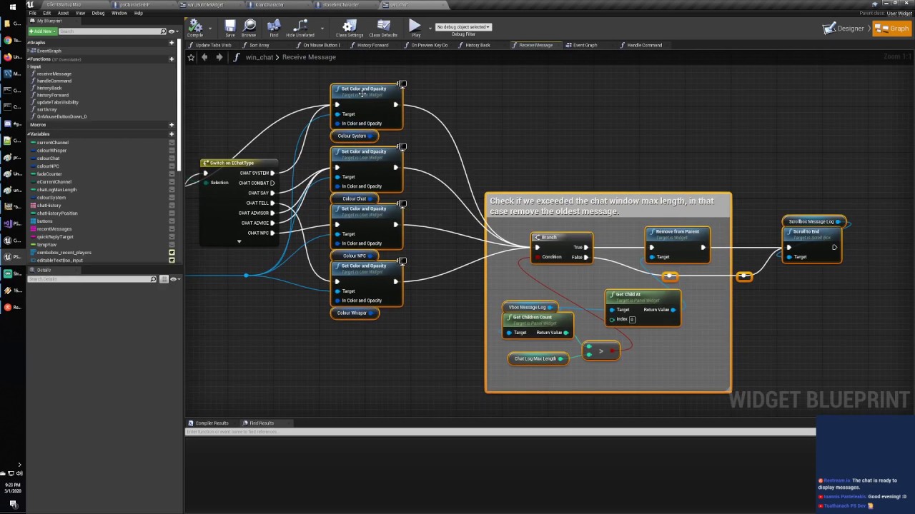 Unreal Engine Live Stream #180 - MMO - Speech bubbles Part2 - YouTube
