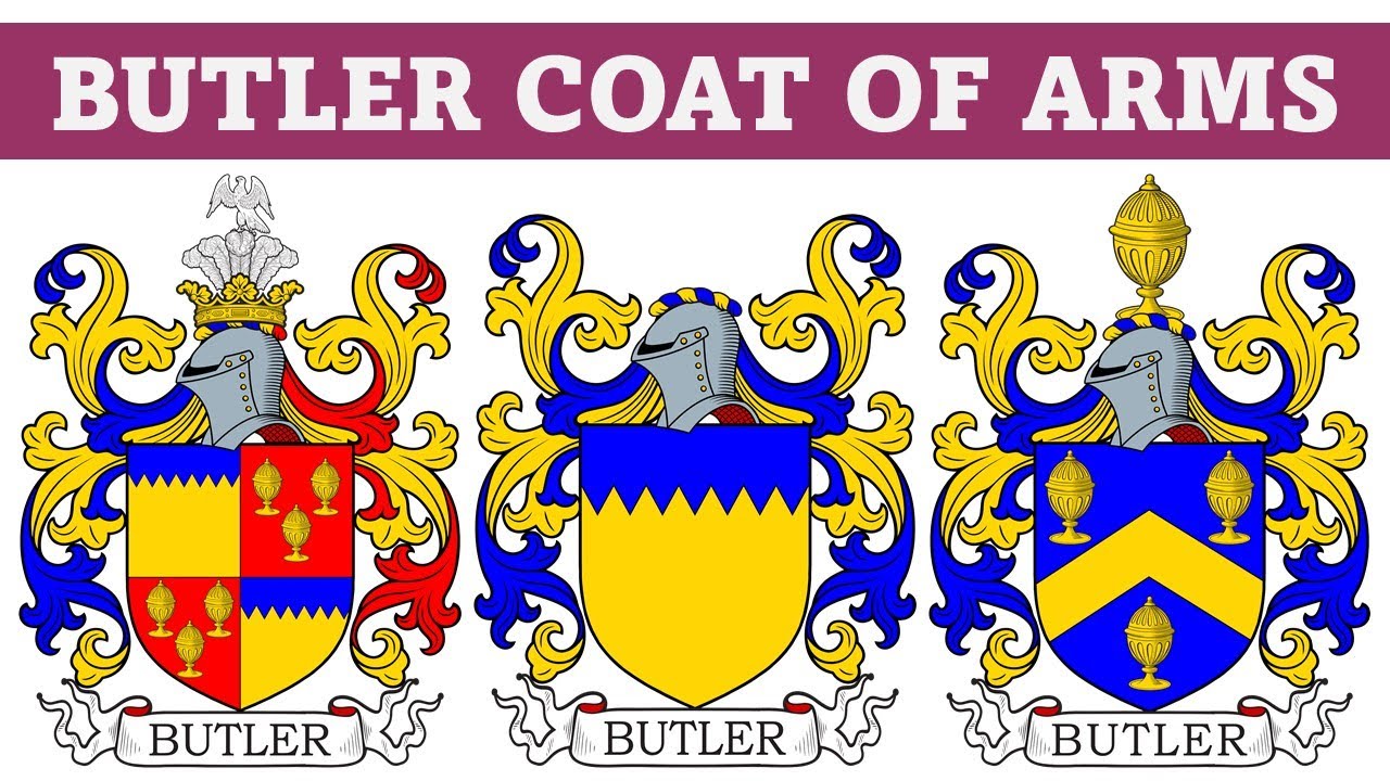 Butler Coat of Arms & Family Crest - Symbols, Bearers, History - YouTube
