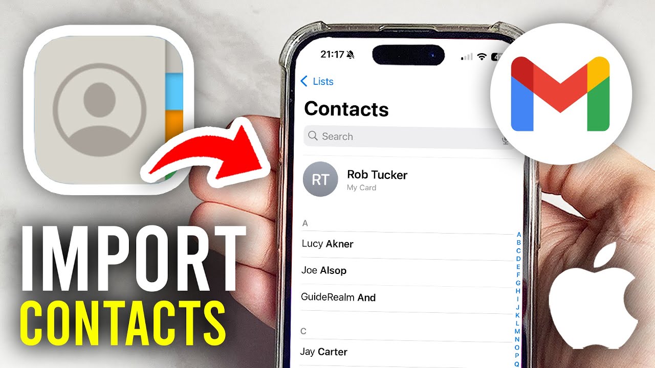 How To Import Gmail Contacts To iPhone - Full Guide - YouTube
