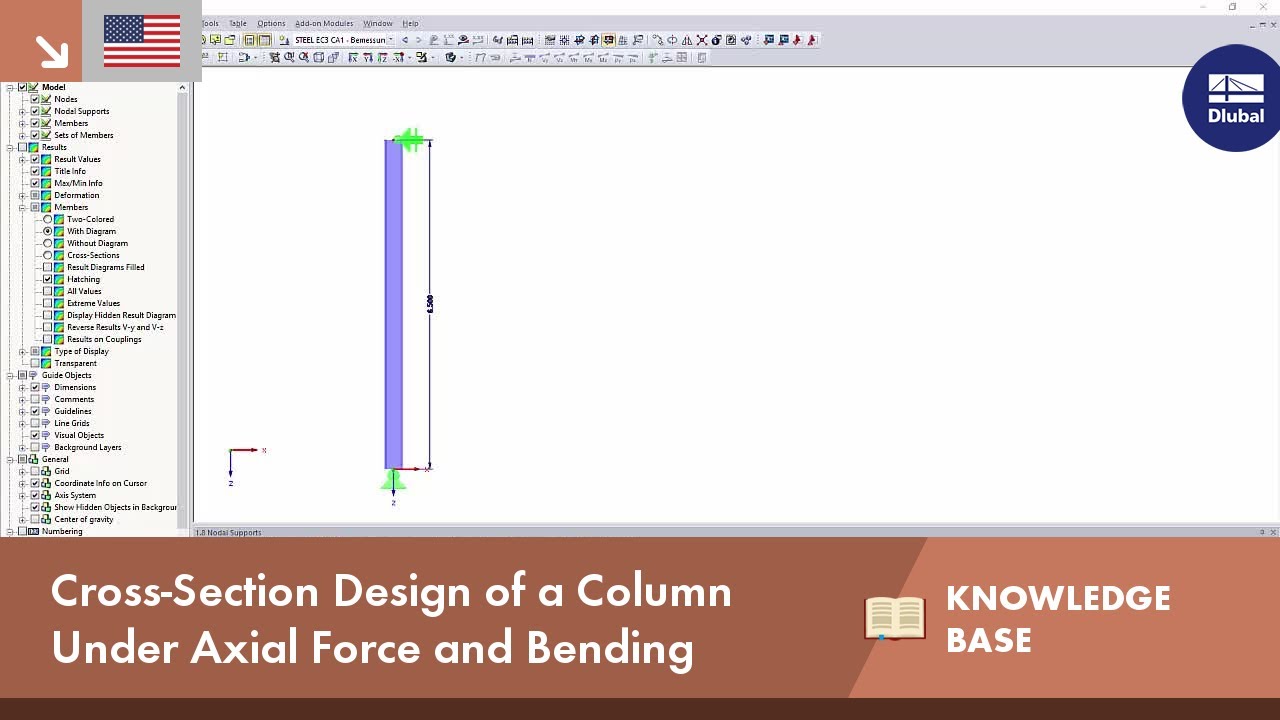 KB 001600 | Cross-Section Design of Column Under Axial Force and ...