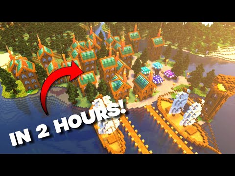 Building a Minecraft city in 2 hours! - YouTube