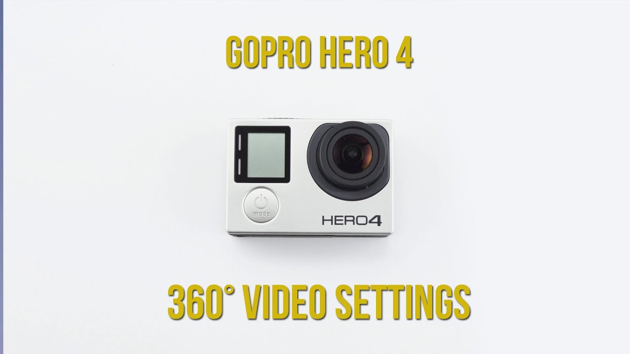 How to set up GoPro Hero 4 for 360° video - YouTube