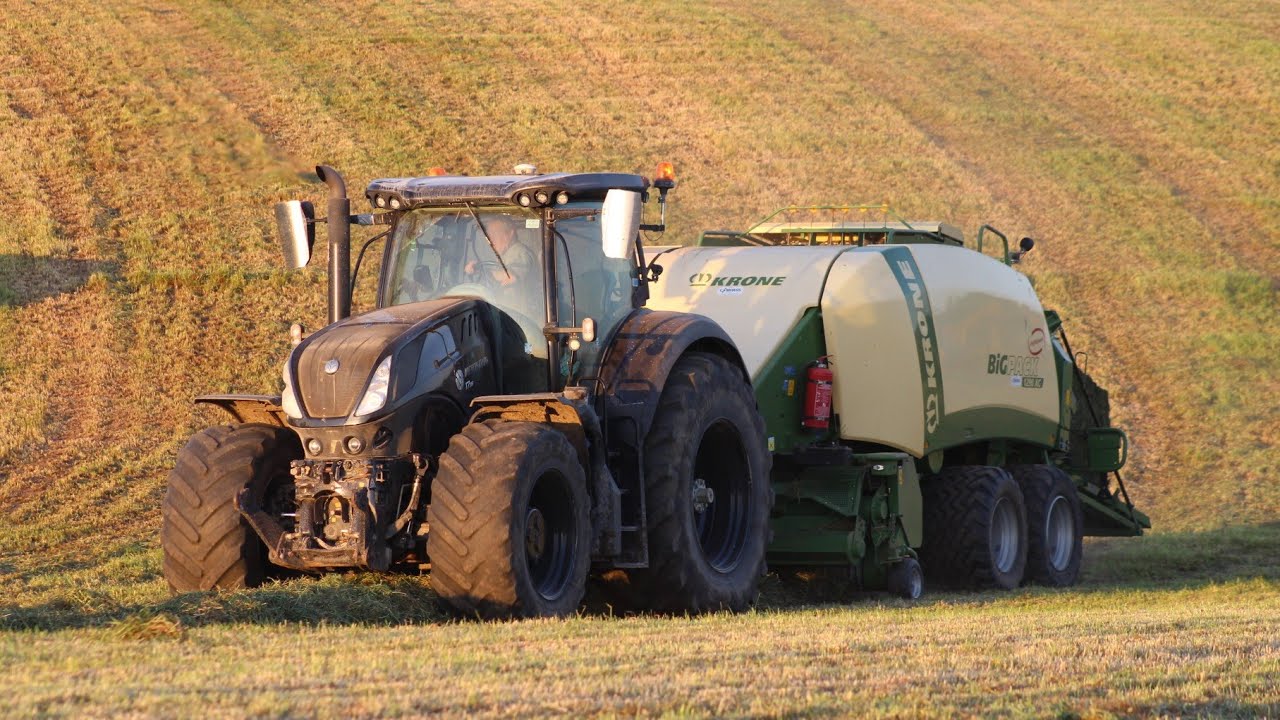 Silage 2021 ~ New Holland T7.315 & Krone BigPack 1290XC - YouTube