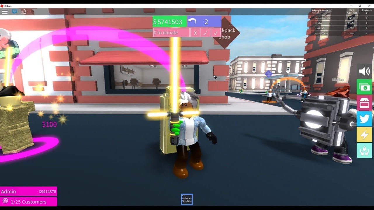 THE RICHEST MAN ALIVE| Roblox Cash Grab Simulator - YouTube