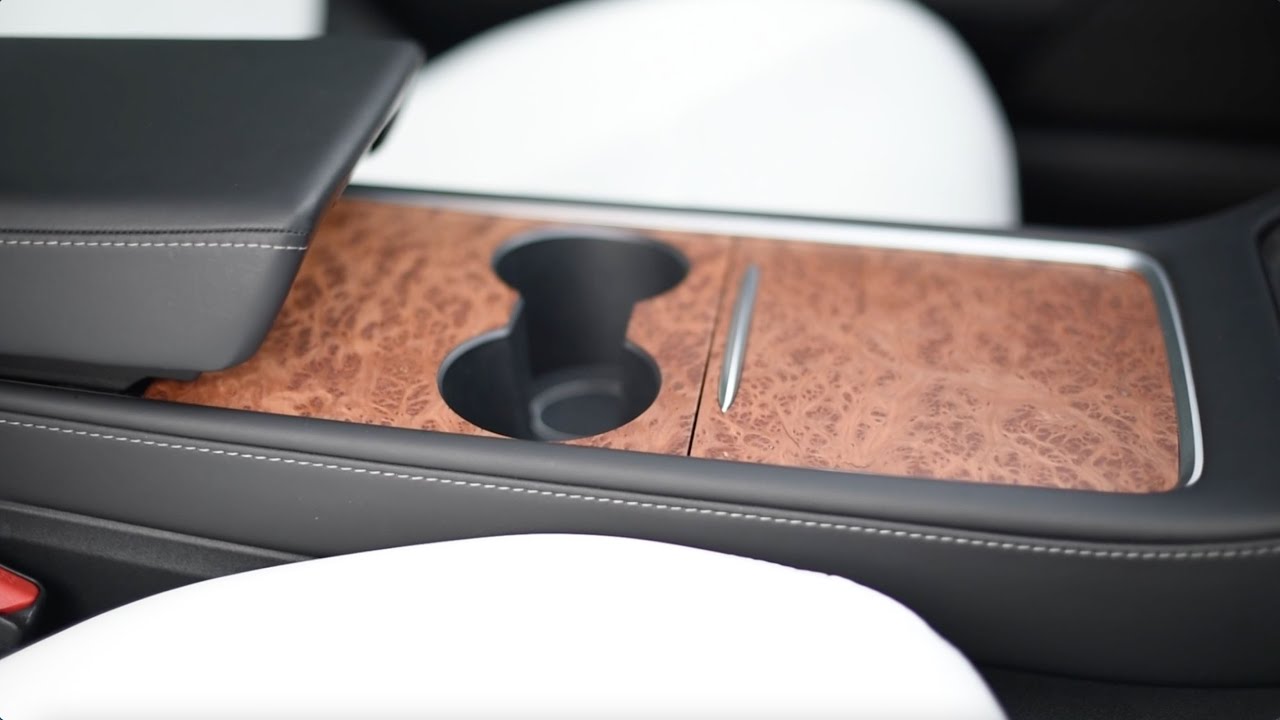 Real Wood Tesla Accessories and Interior Trim for Telsa Models 3 and Y ...