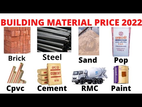 Construction Materials Price List 2022 or 2023 || Building Materials ...