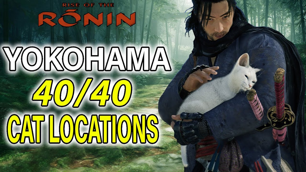 Rise of The Ronin - All 40 YOKOHAMA CAT LOCATIONS - YouTube