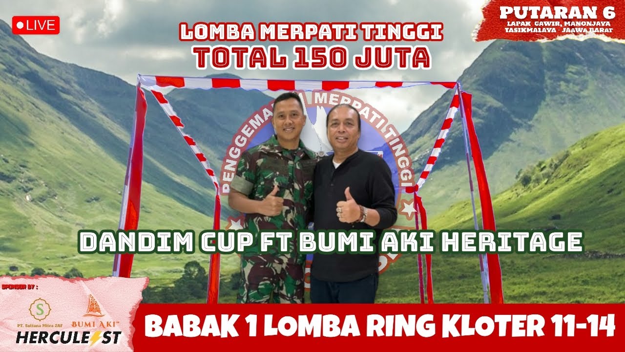 LIVE BABAK 1 KL 11-14 LOMBA RING LOMNAS PMTI BUMI AKI HERITAGE 2023 LAPAK GAWIR - YouTube
