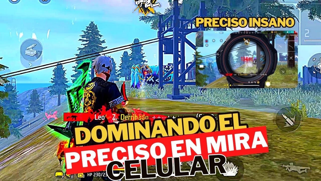 ASI SE DEBE DOMINAR EL PRECISO EN MIRA EN SOLITARIO || FREE FIRE MAX ...