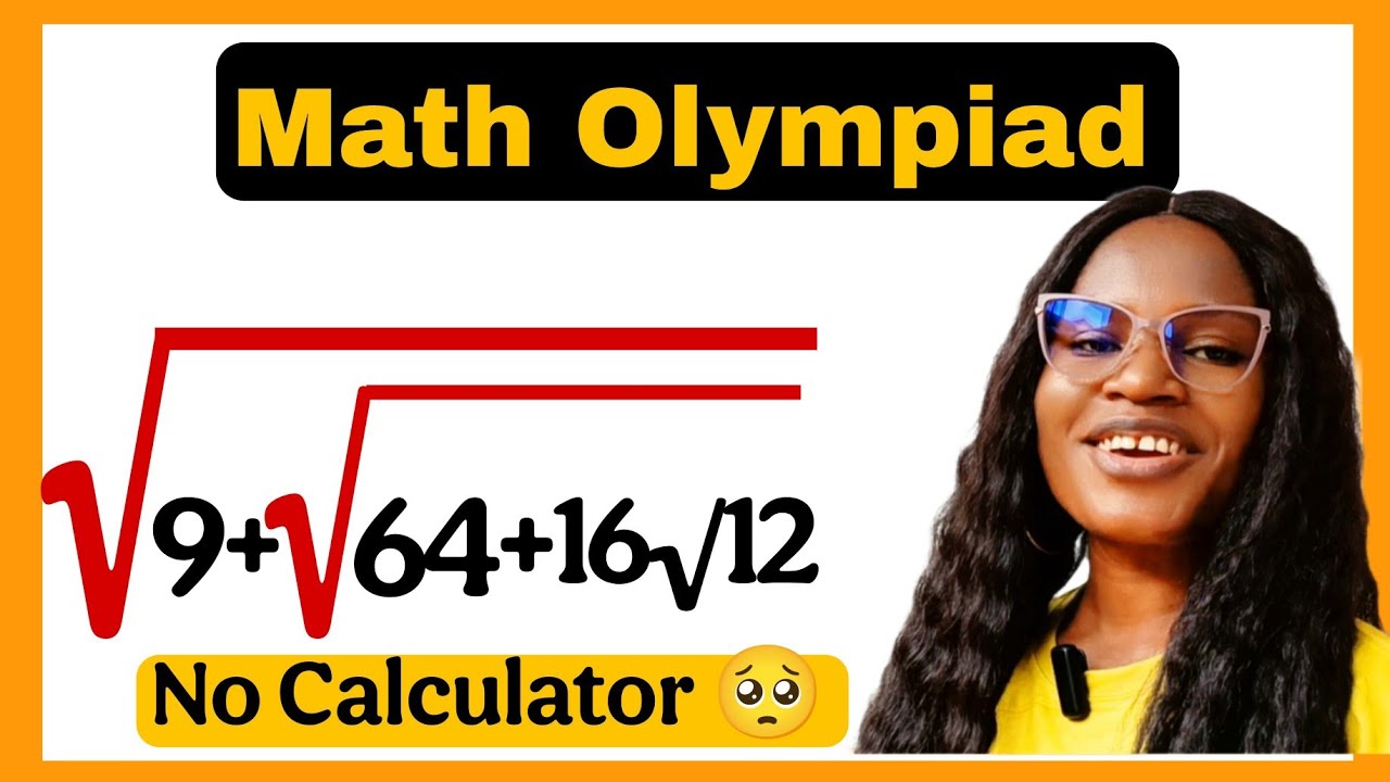 A Nice math olympiad algebra, square root math question - YouTube
