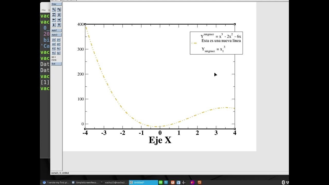 xmgrace: subíndices; superíndices; letras griegas - YouTube
