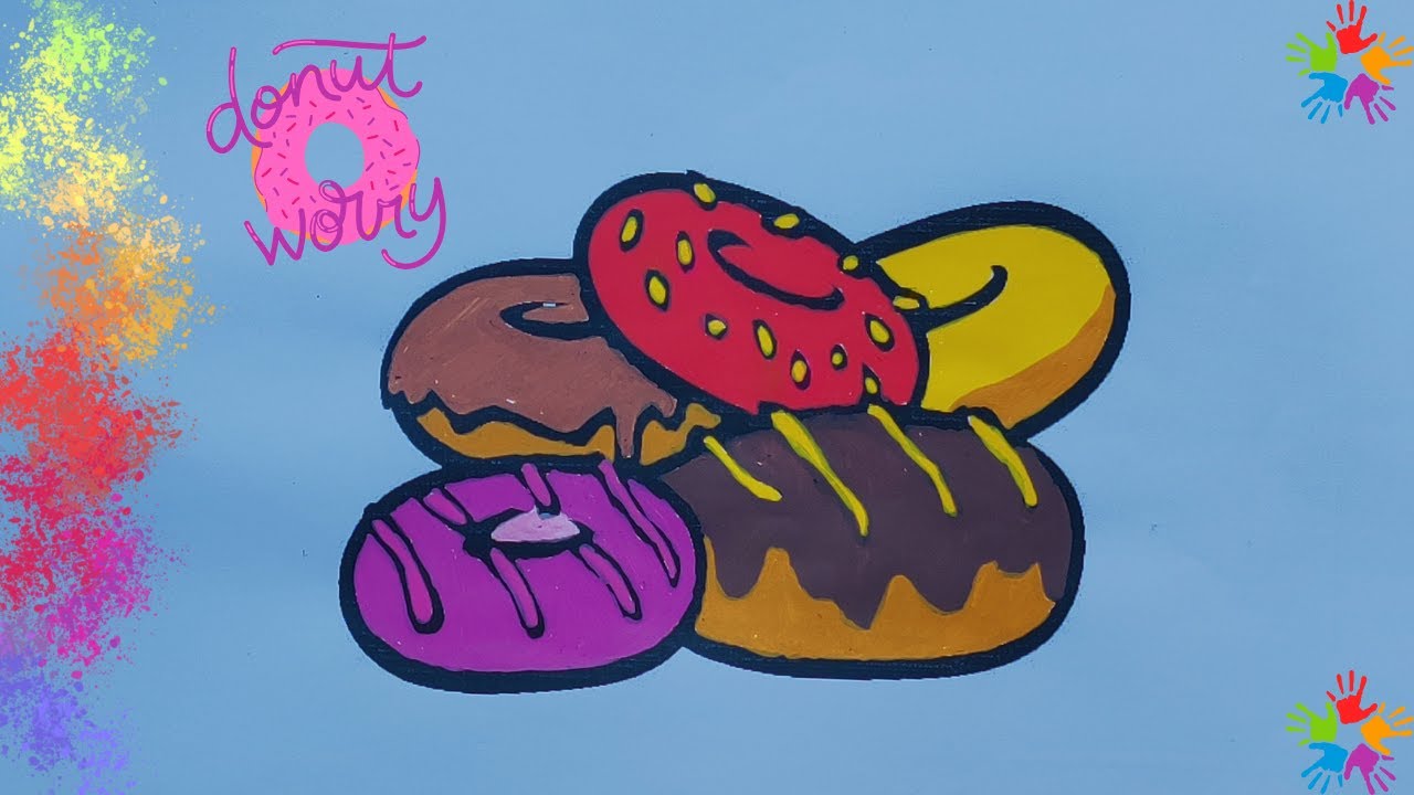 Learn Colors with Donuts | Number song | Kitchen | Nursery Rhymes ...