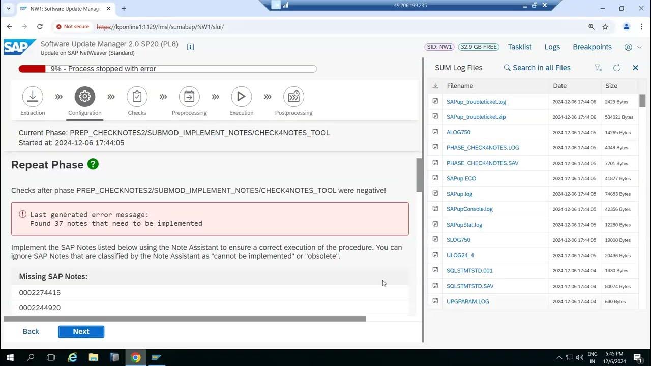 SAP UPGRADE : SUM Extraction & Configuration PHASE - YouTube