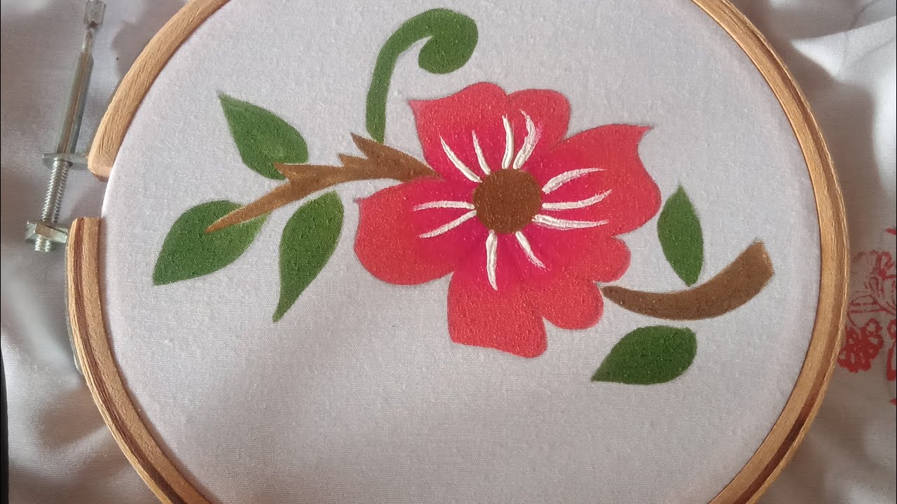 Fabric paint for beginners || Suit Sleves design for fabric paint ...