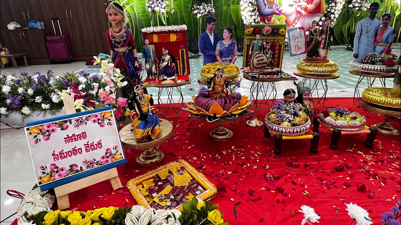 Baby shower / seemantham plate decoration by AR Collections - YouTube