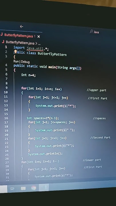 Butterfly Pattern #coding - YouTube